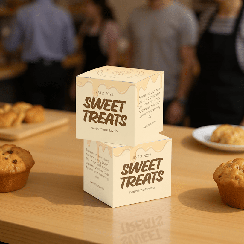 Custom Cardboard Square Food Boxes | VistaPrint UK