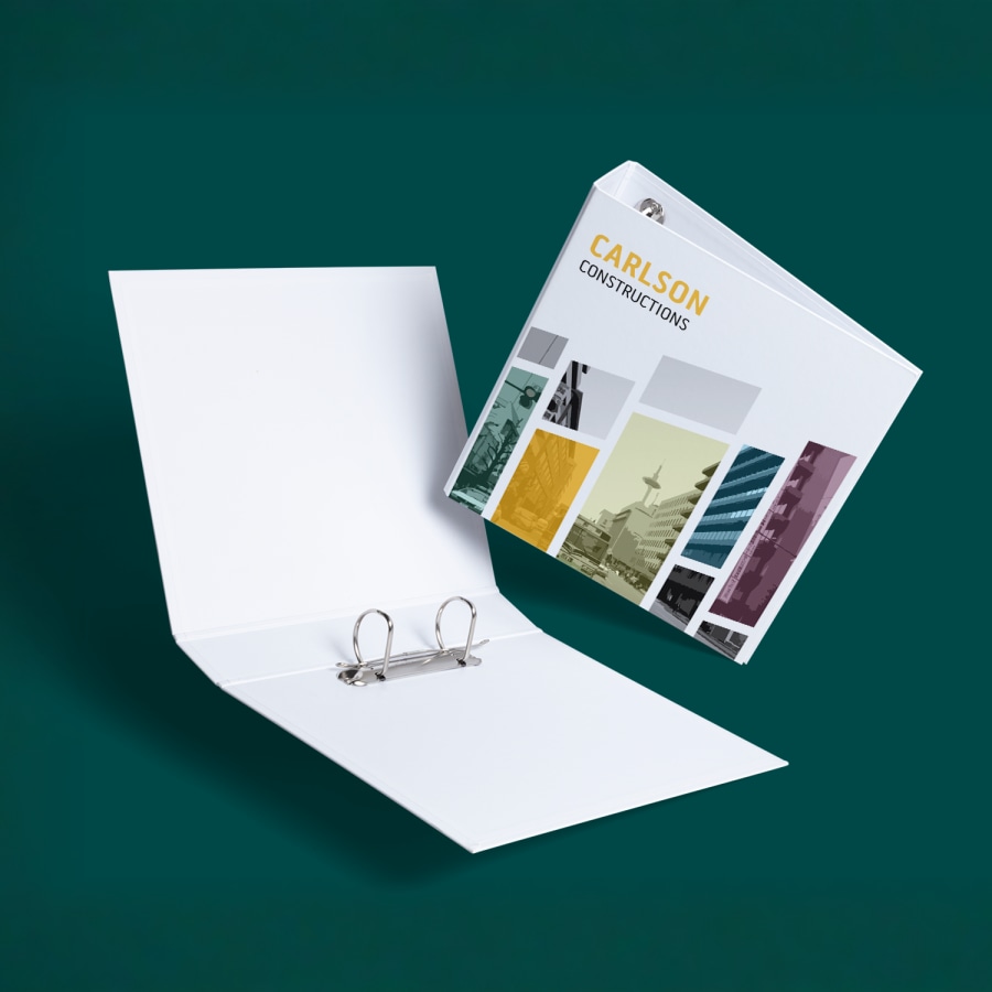 personalised binder folder