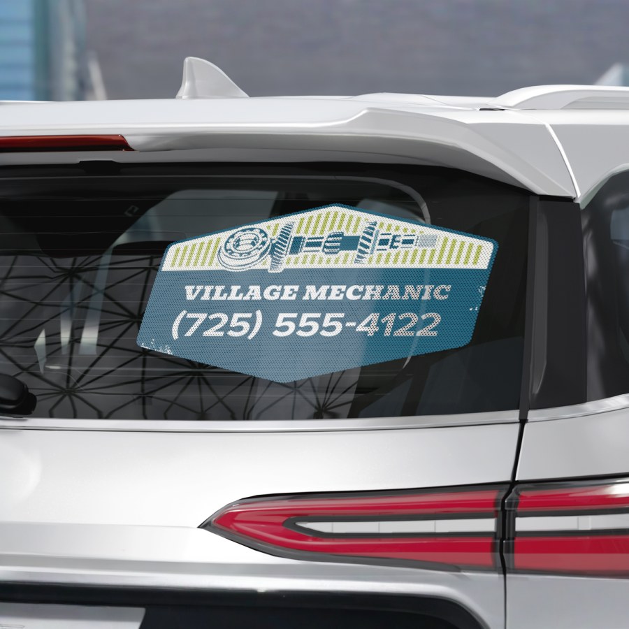 inside car window stickers