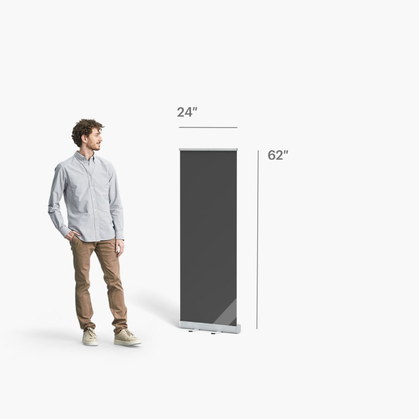 pull up banner dimensions